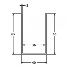 Profils U aluminium - Alu Pour Tous (votre aluminium sur mesure)