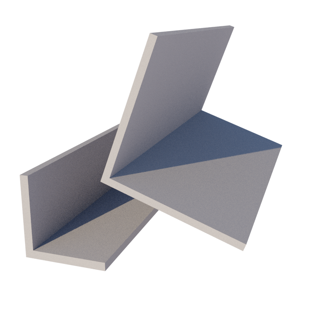 Profilés T aluminium à la coupe - Brute / laquée / anodisée