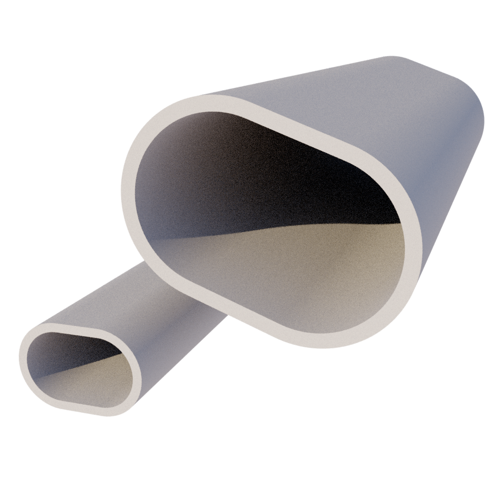 Profilés tubes carrés aluminium à la coupe - Brute / laquée / anodisée